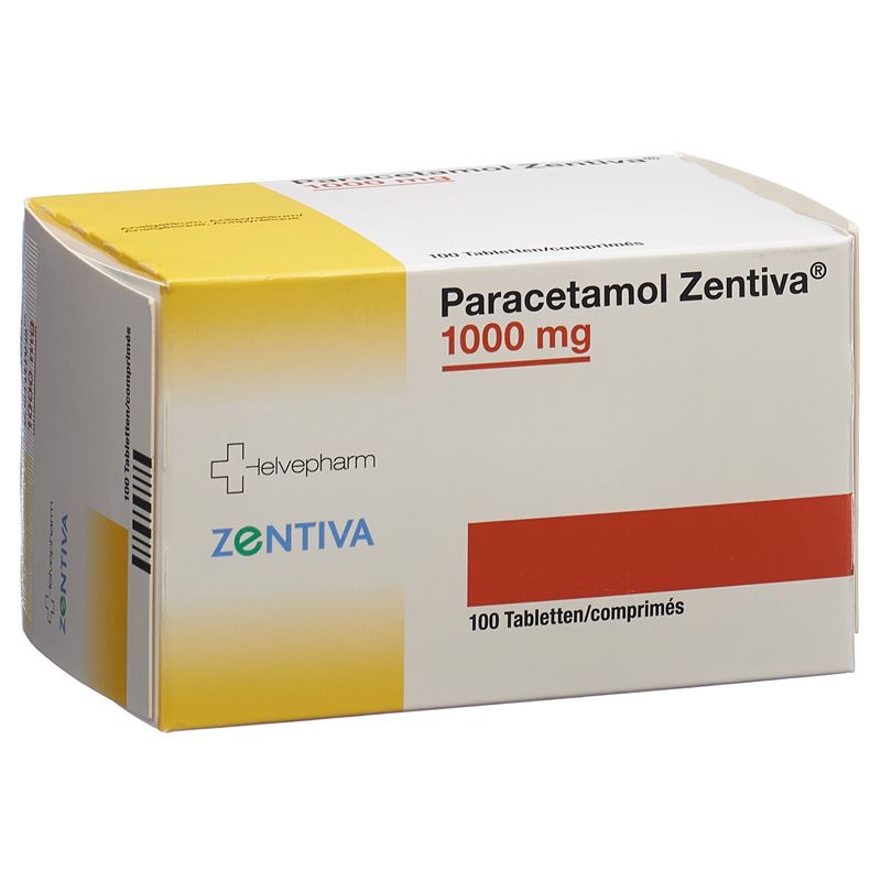 PARACETAMOL Zentiva Tabl 1000 mg 100 Stk – Hausarzt Shopping