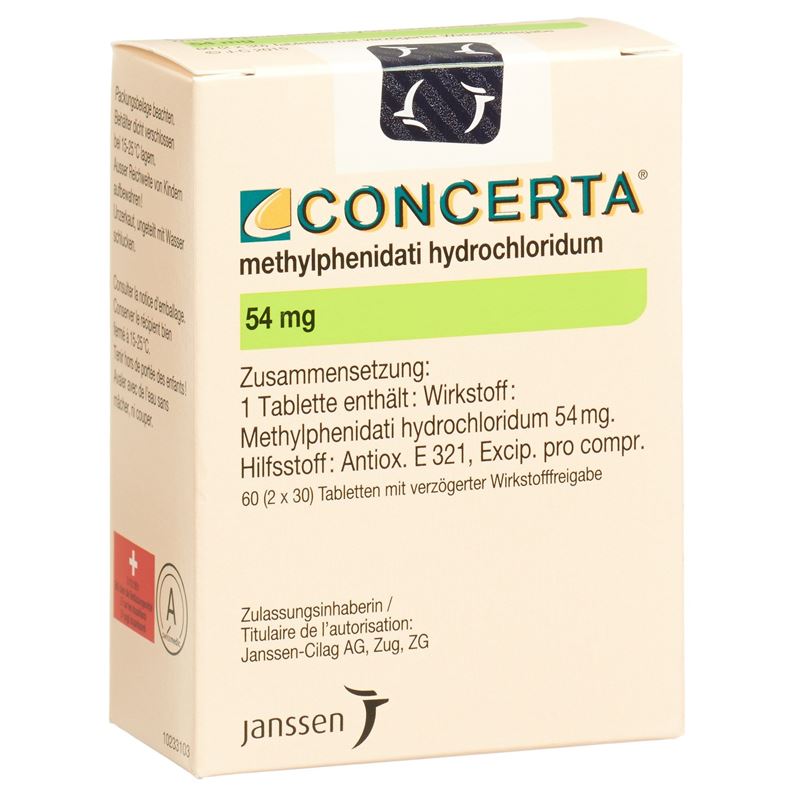 CONCERTA Ret Tabl 54 mg Fl 60 Stk – Hausarzt Shopping