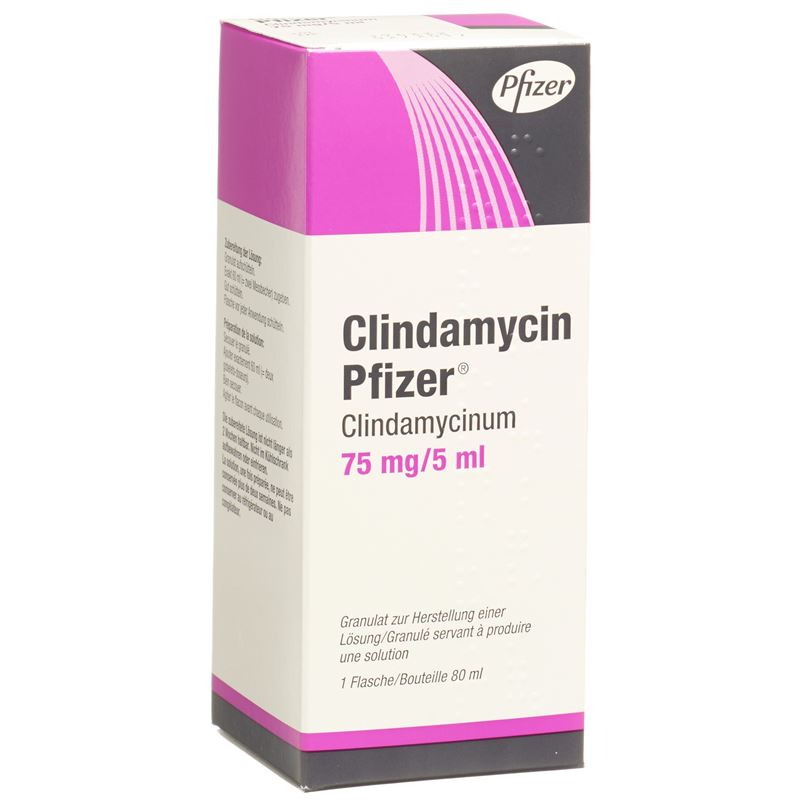 CLINDAMYCIN Pfizer Gran 75 mg/5ml Fl 80 ml – Hausarzt Shopping